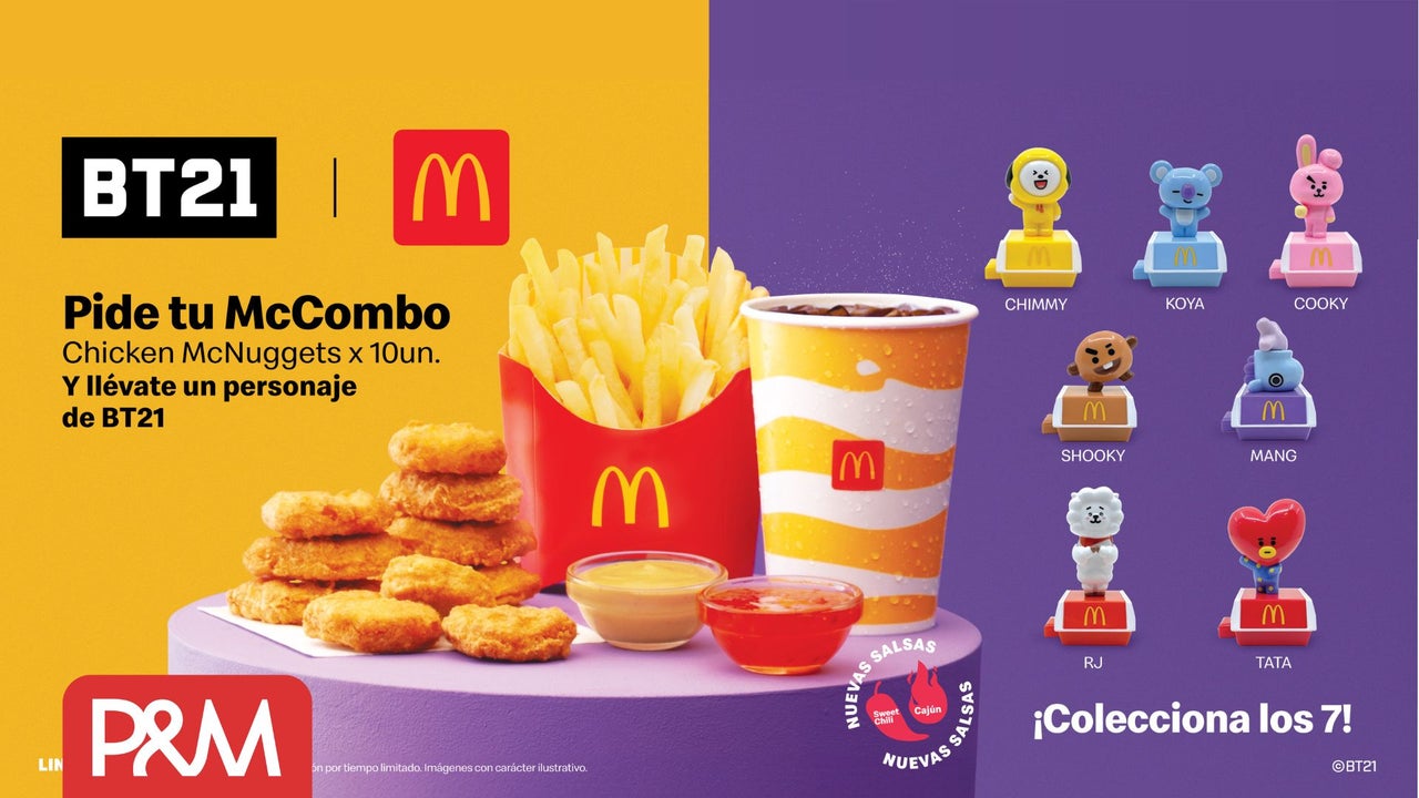Llega a Colombia el McCombo exclusivo de McDonald’s y BT21 ...