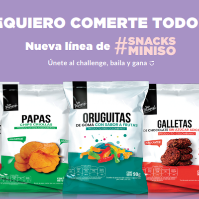Miniso lanzó su línea de snacks con emprendimientos 100% colombianos ...
